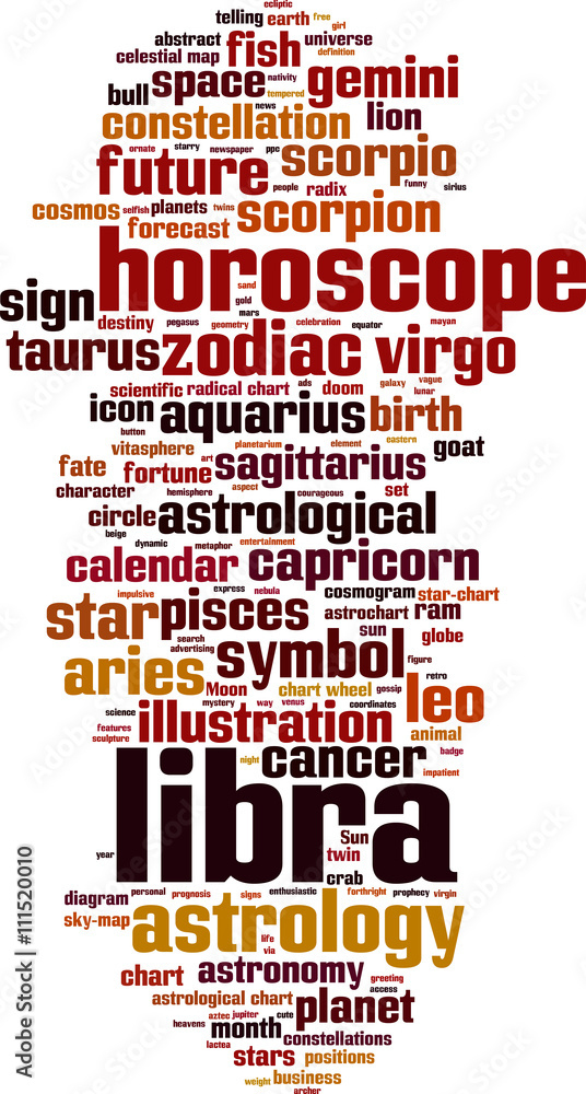 Libra word cloud concept. Vector illustration Stock Vector | Adobe Stock