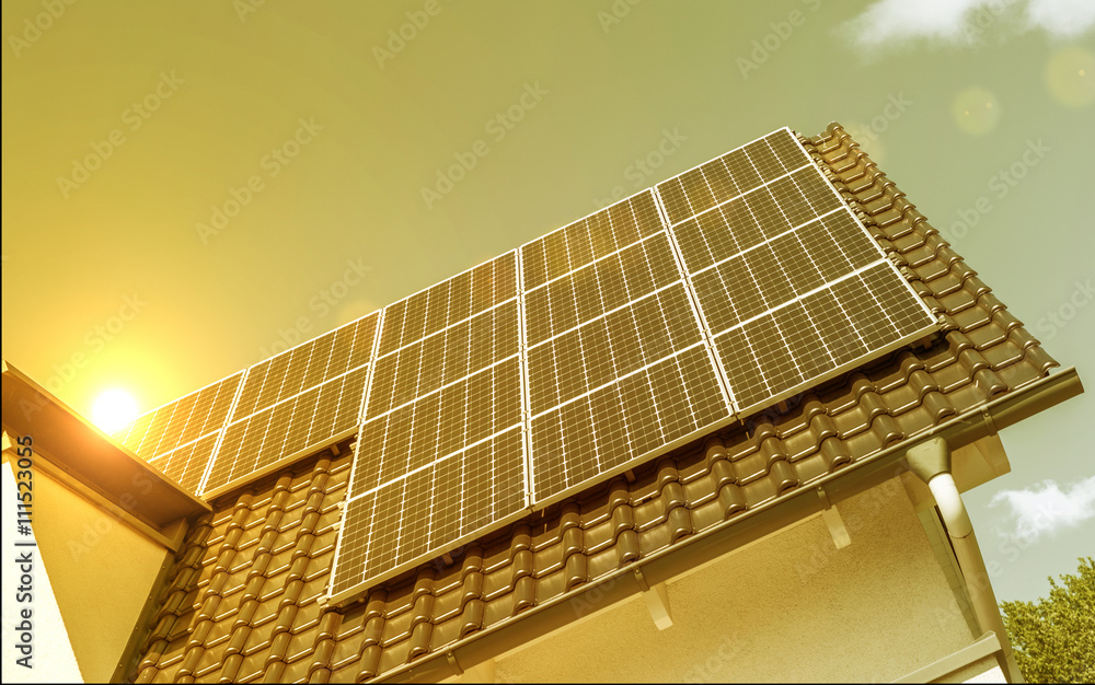 Photovoltaik Paneele, erneuerbare energie Stock Photo | Adobe Stock