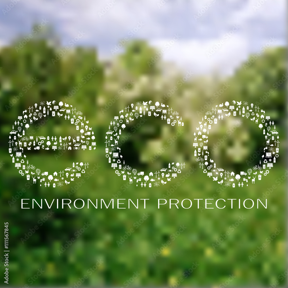 Environment protection background Stock Illustration | Adobe Stock