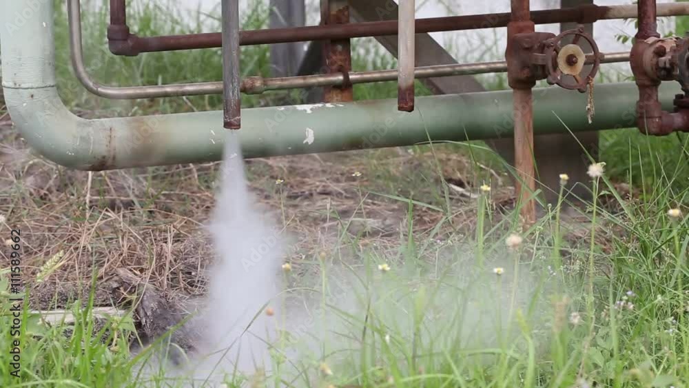 Smoke and hot steam drainage in Bangpu Industrial Estate, Thailand ...