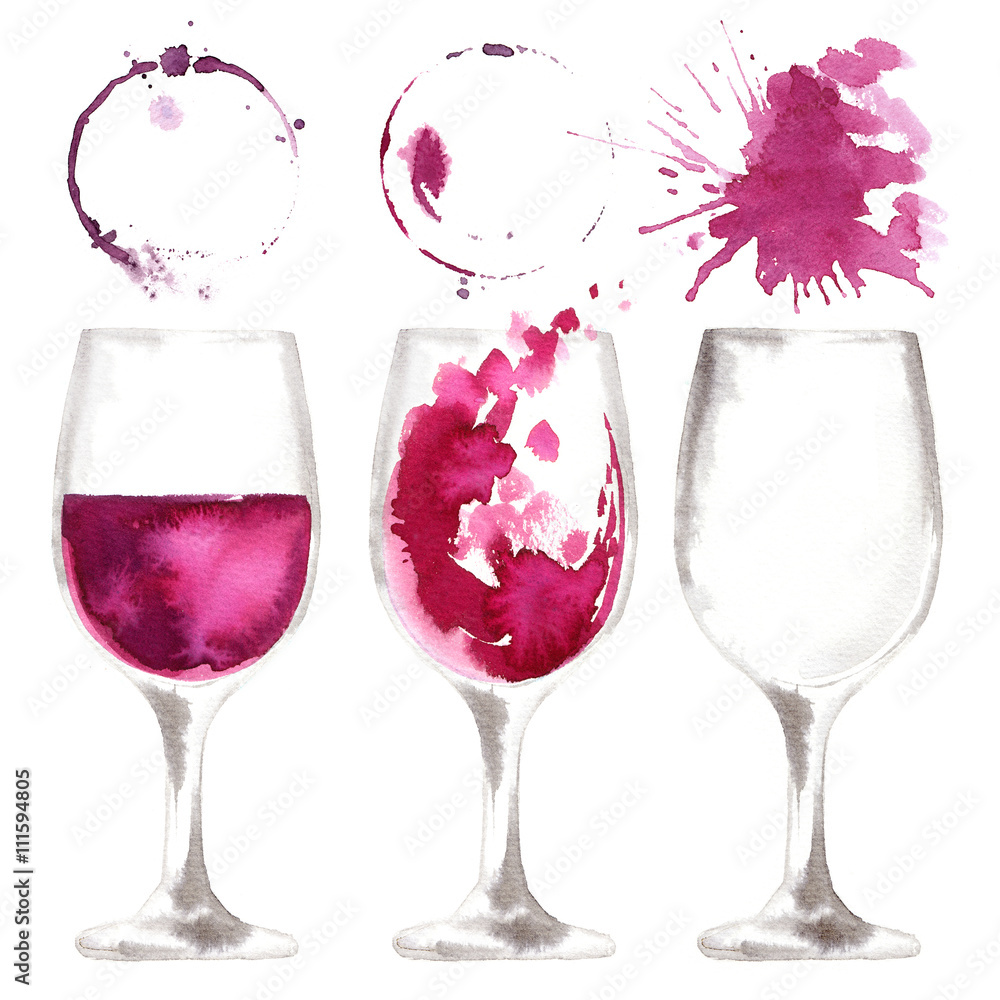 Wine Glass Drawing Color