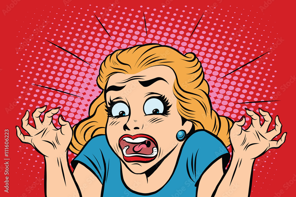 Emoji retro devil horror girl emoticons Stock Vector | Adobe Stock