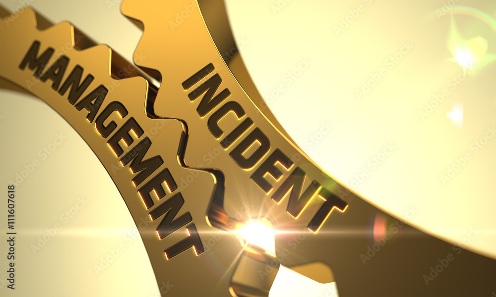 Incident Management - Industrial Illustration with Glow Effect and Lens ...