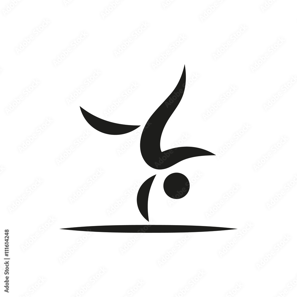 Balance Bars Gymnastics Vector Illustration Stock Vector | Adobe Stock