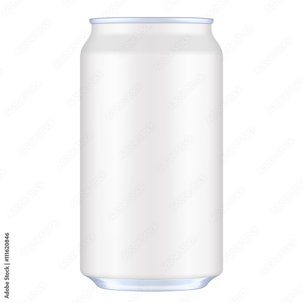 Vecteur Stock White Blank Metal Aluminum Beverage Drink Can ...
