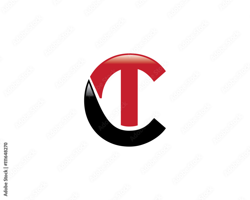 CT Letter Logo Stock Vector | Adobe Stock