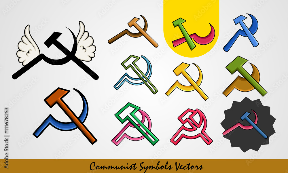 Set of Communist Symbols Stock Vector | Adobe Stock