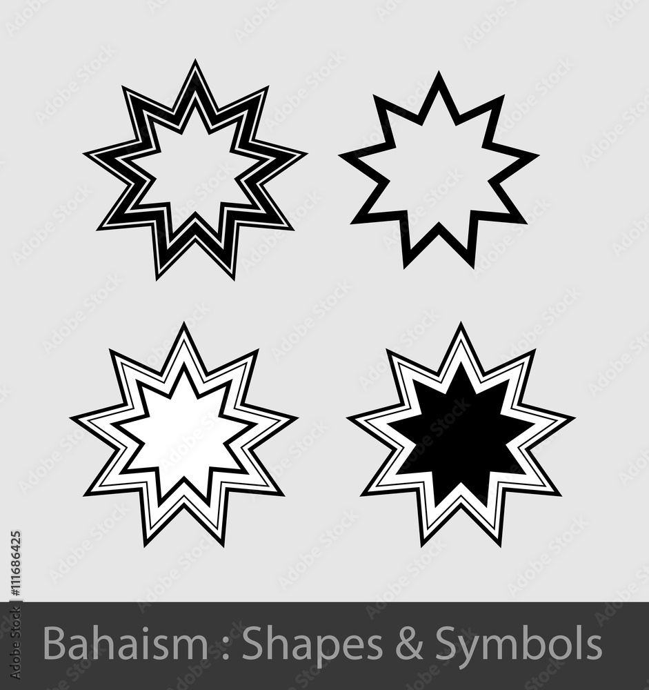 Baha'i Symbols Stock Vector | Adobe Stock