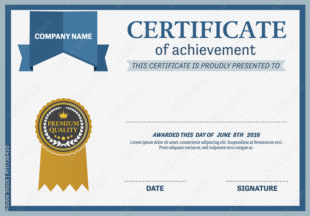 Gold Medal Certificate Template