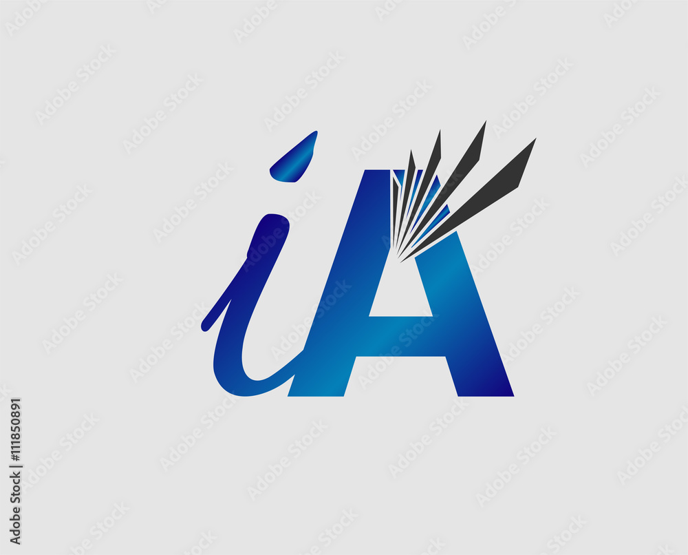 iA logo Stock Vector | Adobe Stock