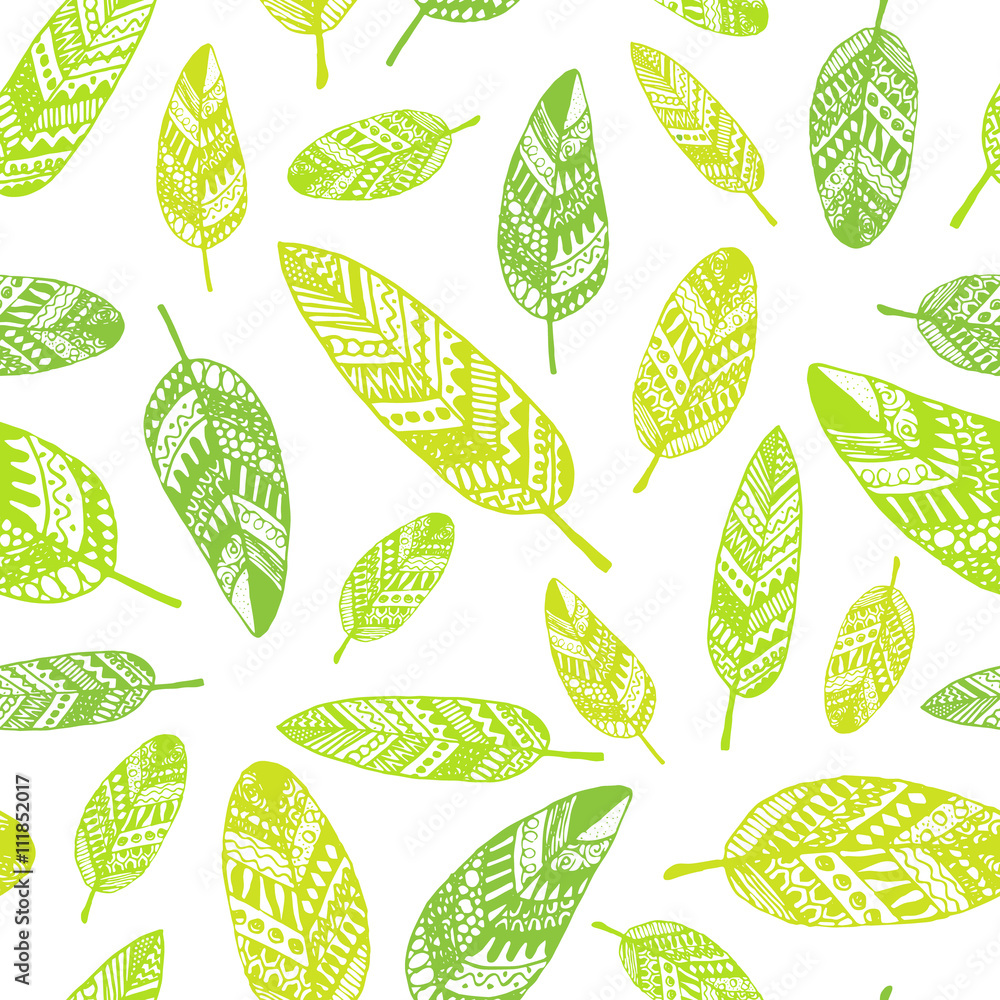 Tree Leaves Texture Drawing