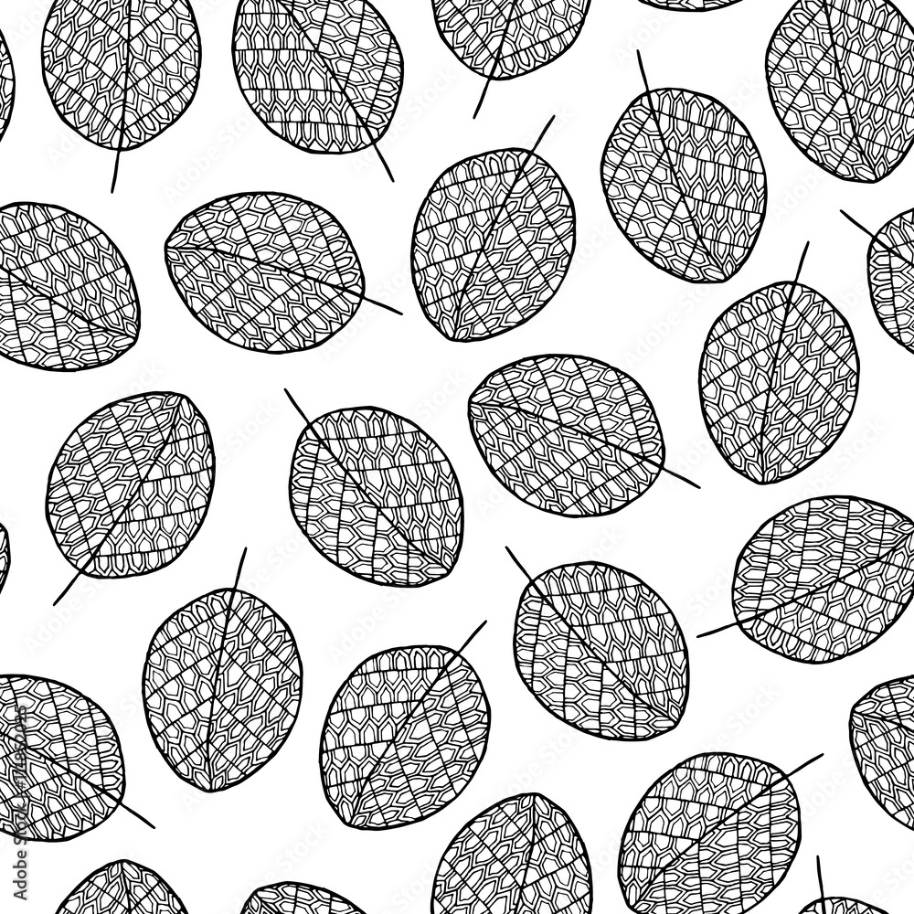 Tree Leaves Texture Drawing