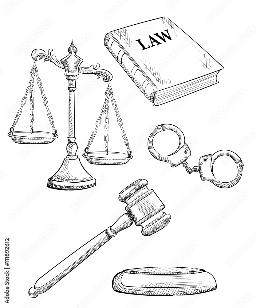 Art Drawings Of Law