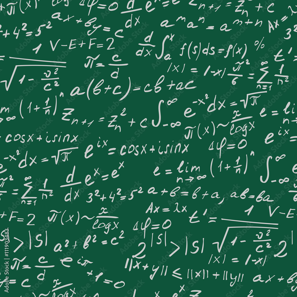 Seamless background on the topic of mathematical theorems, symbols, and ...