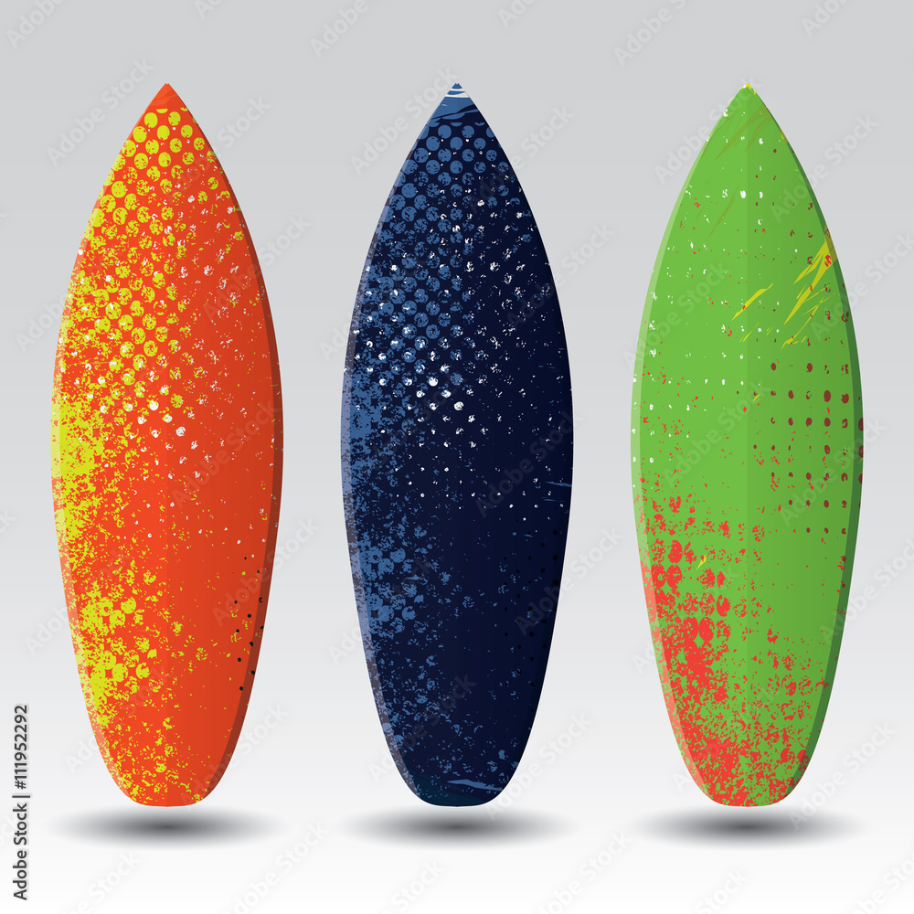 Vector Surfboard Design Templates Stock Vector | Adobe Stock
