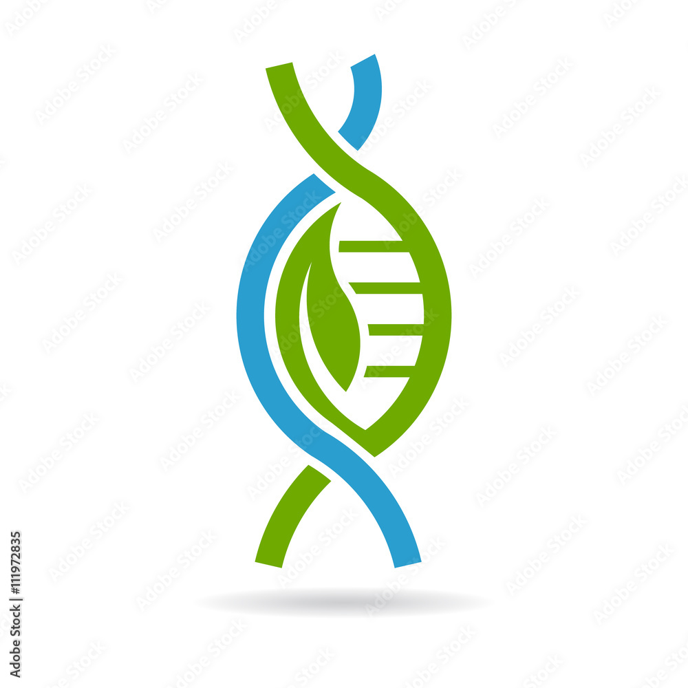 Biology DNA logo. Vector graphic design Stock Vector | Adobe Stock