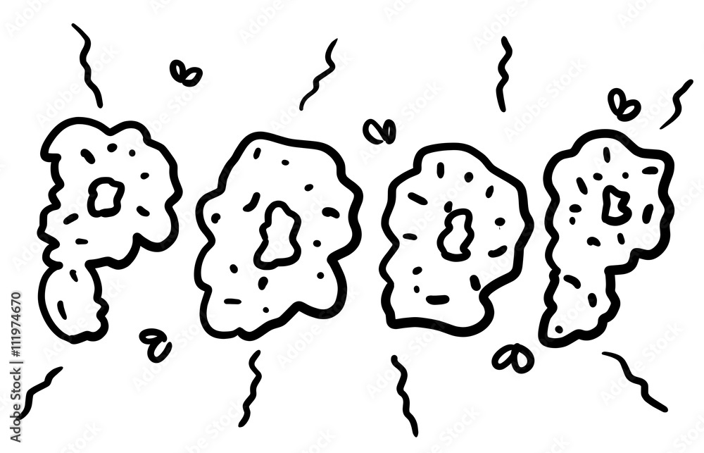 drawing line art poop Stock Illustration | Adobe Stock
