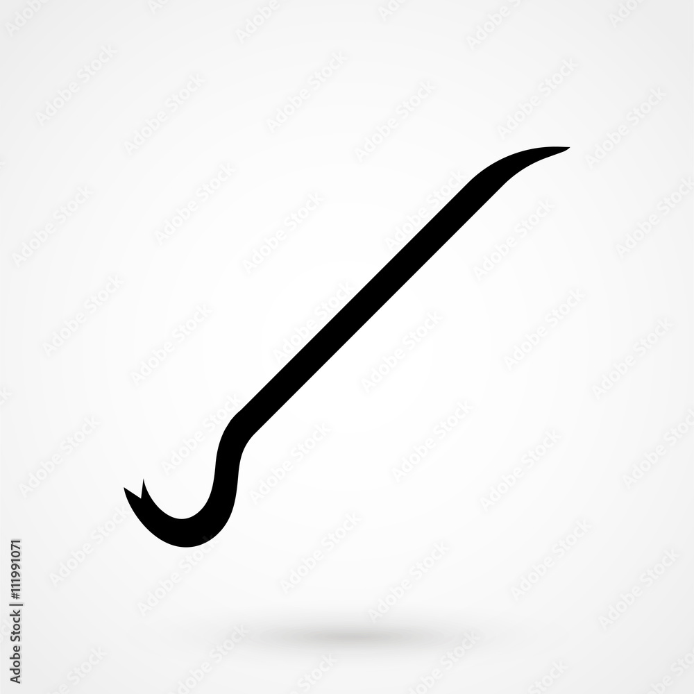 Crowbar icon Stock Vector | Adobe Stock