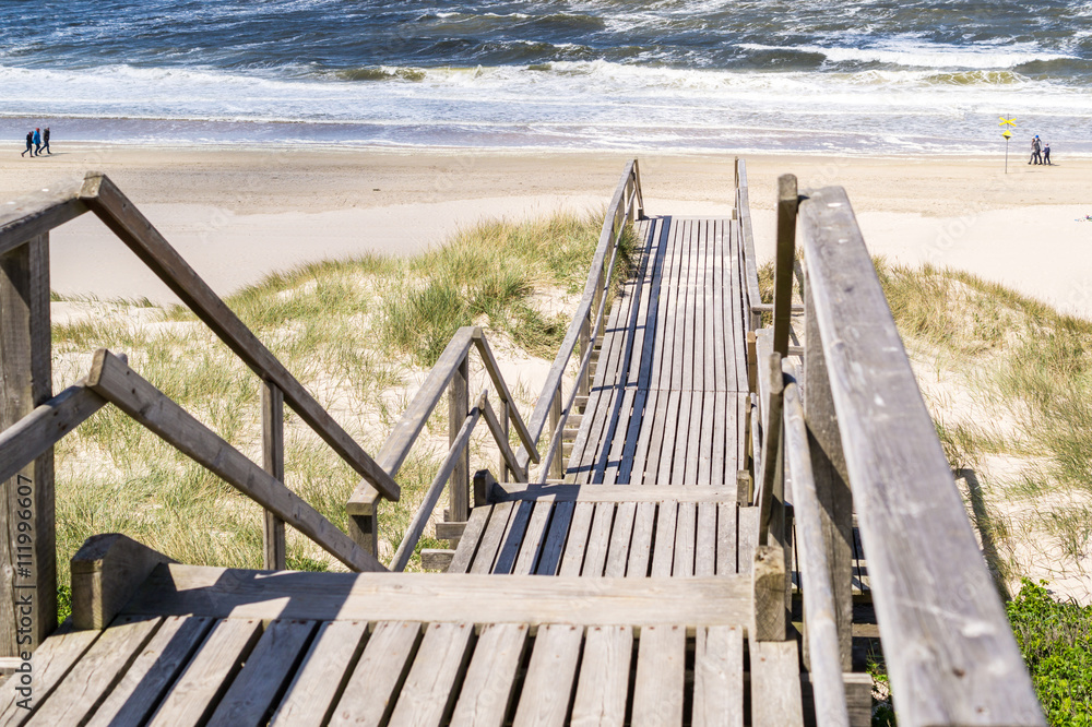 Treppe zum Nordseestrand Stock Photo | Adobe Stock