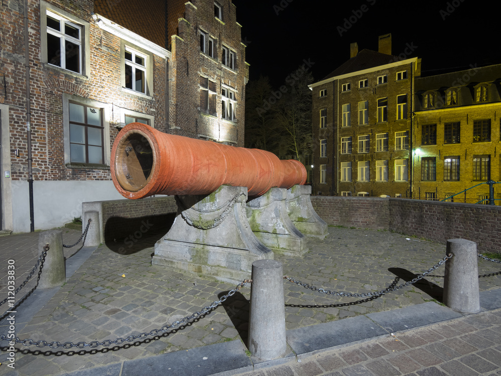 Die Groot Canon, Die Grothekannone, am Grootkannonplain, Gent, Flandern ...
