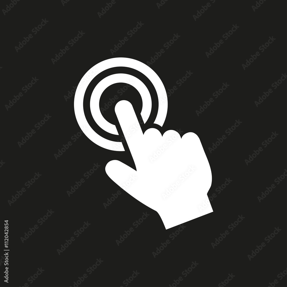 Touch - vector icon. Stock Vector | Adobe Stock