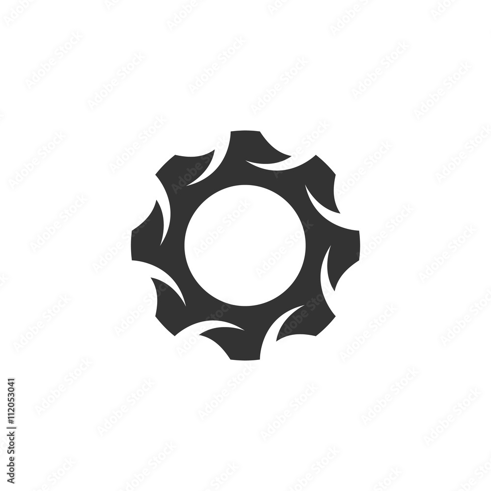 Gear Icon. Vector logo on white background Stock Vector | Adobe Stock