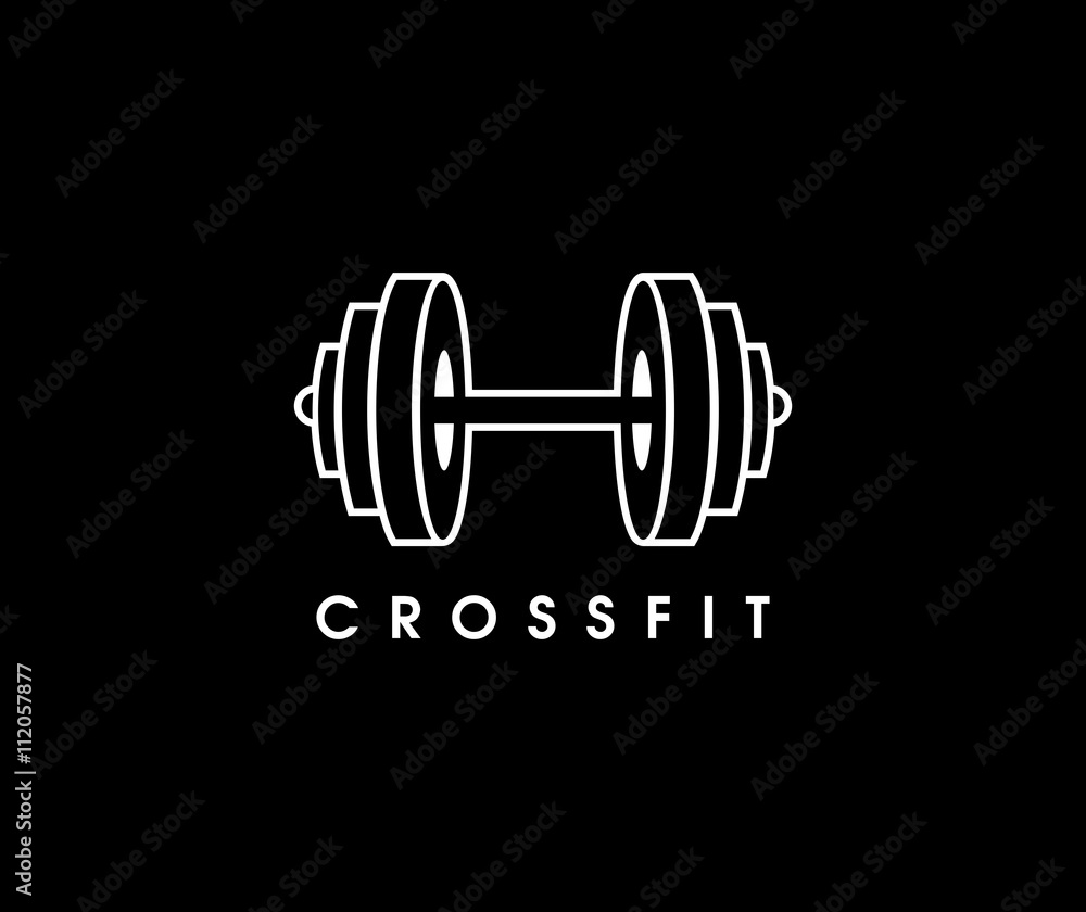 Weights logo Stock Vector | Adobe Stock