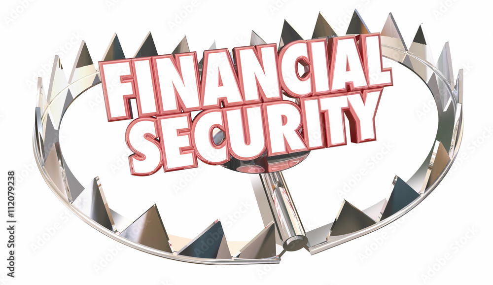 Financial Security Bear Trap Protect Wealth Words 3d Illustratio Stock ...