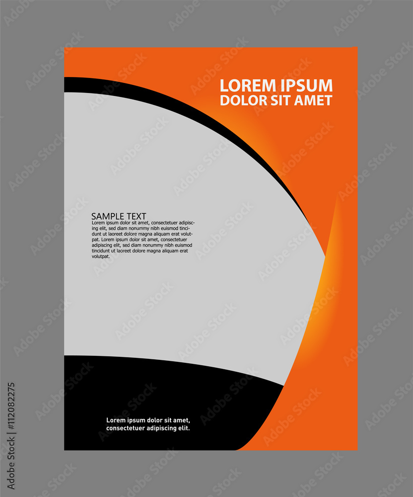 Vector Flyer Poster Template background Stock Vector | Adobe Stock