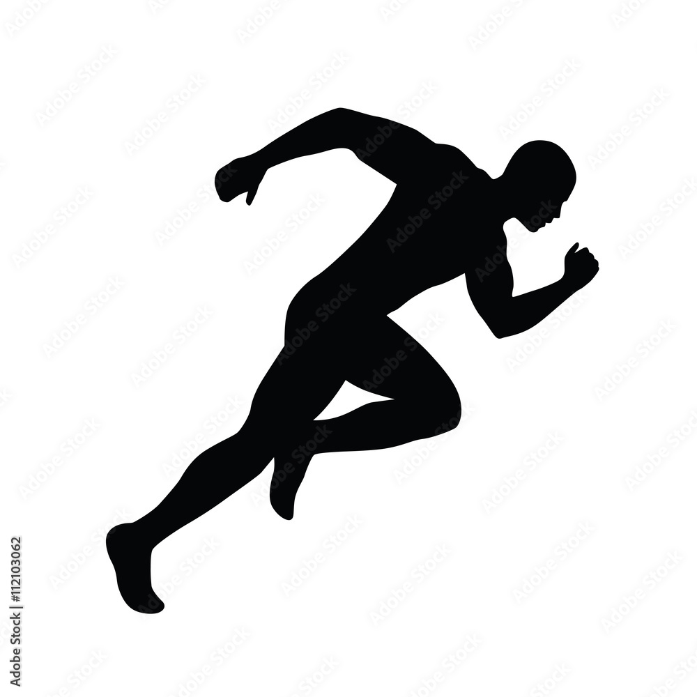 Running man Stock Vector | Adobe Stock