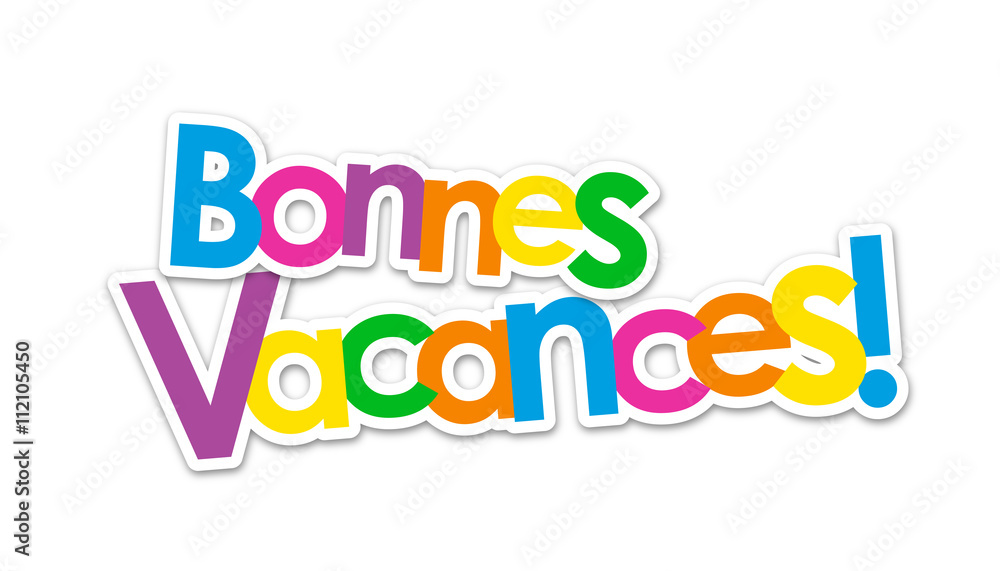 Icône BONNES VACANCES! Stock Vector | Adobe Stock