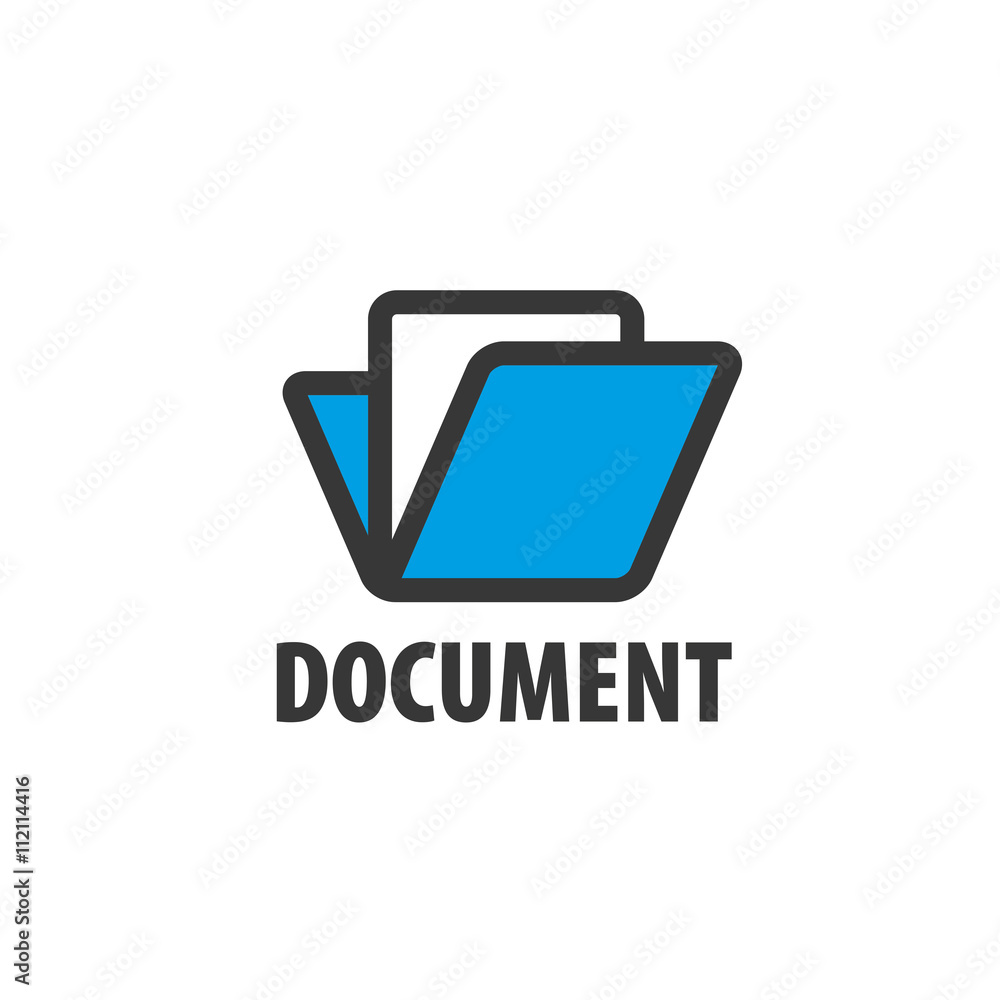 vector logo document Stock Vector | Adobe Stock