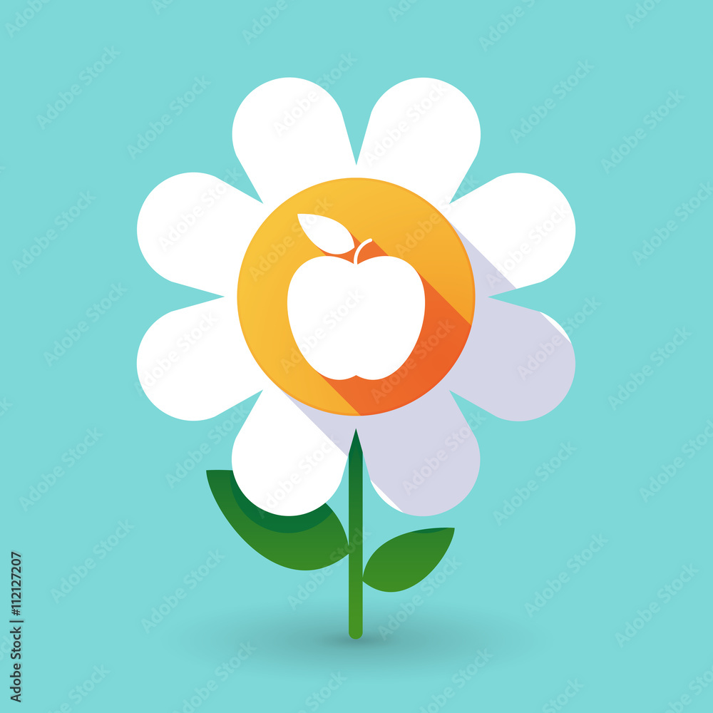 Vector flower with an apple Stock Vector | Adobe Stock