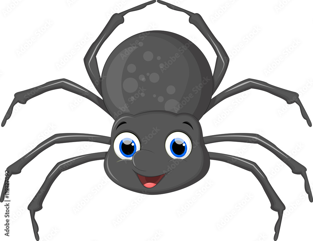 Cute spider cartoon Stock Vector | Adobe Stock