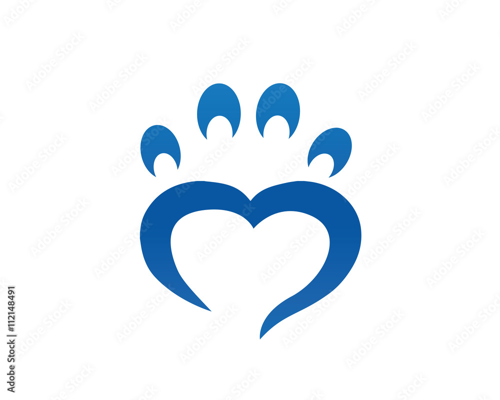 Modern Pet Logo - Domestic Animal Lover Symbol Stock Vector | Adobe Stock