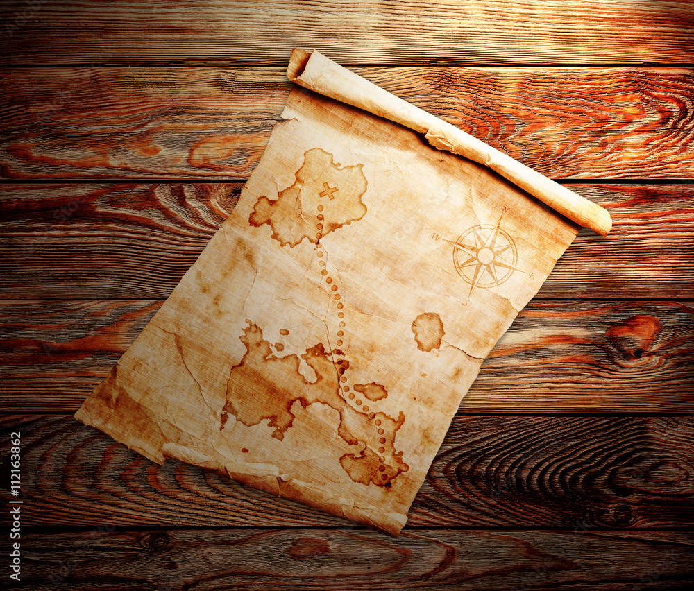 old treasure map Stock Photo | Adobe Stock