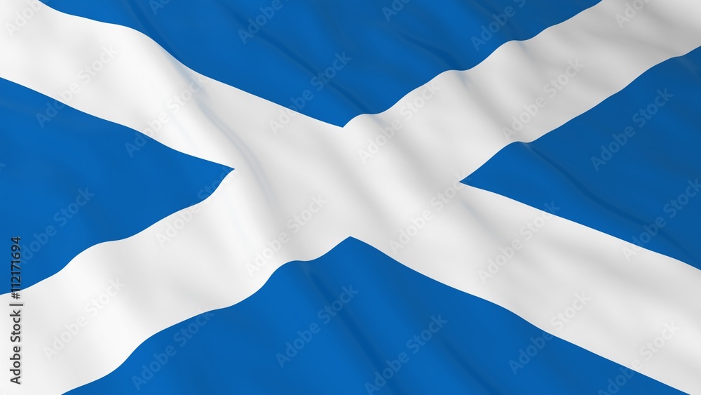 Scottish Flag HD Background - Flag of Scotland 3D Illustration Stock ...