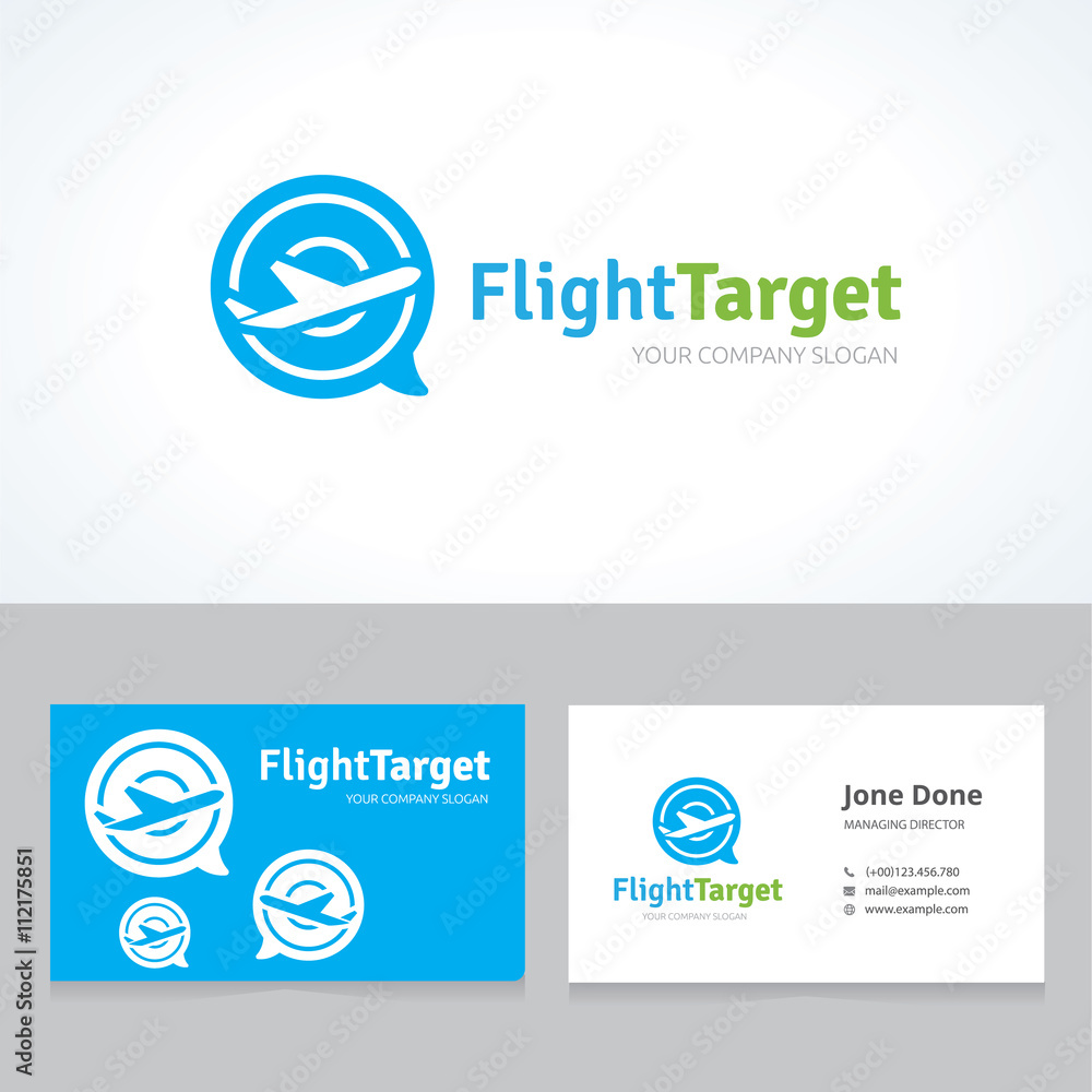 Flight Target logo.Travel logo. Online travel agency. Tourism logo ...