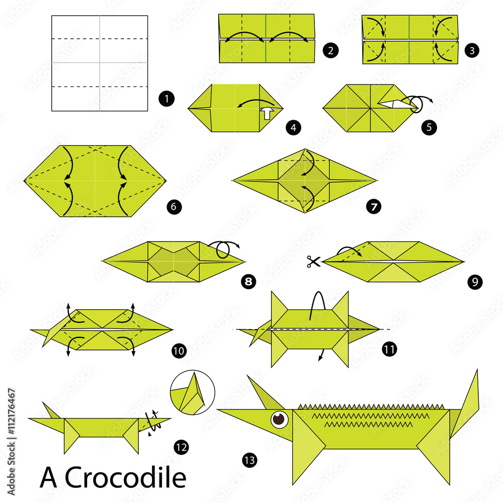 How To Make An Origami Alligator