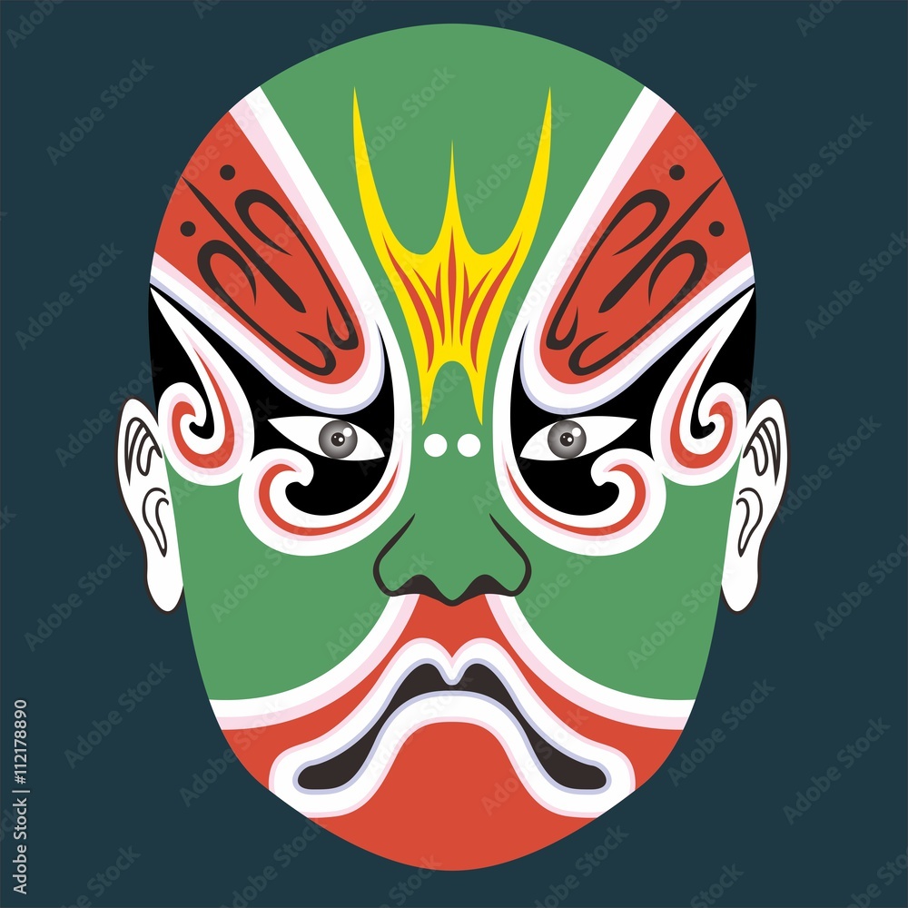 Chinese Opera Makeup Mask