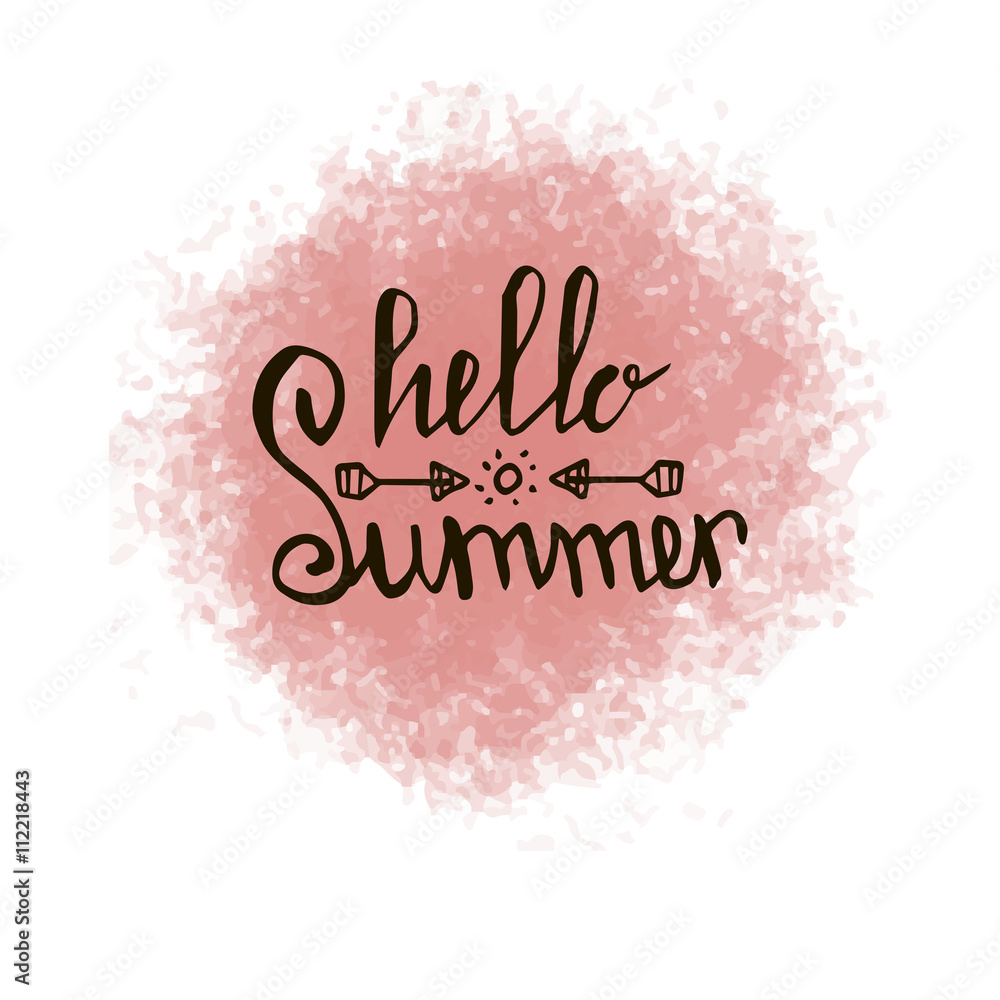 Vecteur Stock Hello Summer Summer Season Summer Wallpaper Summer Time ...