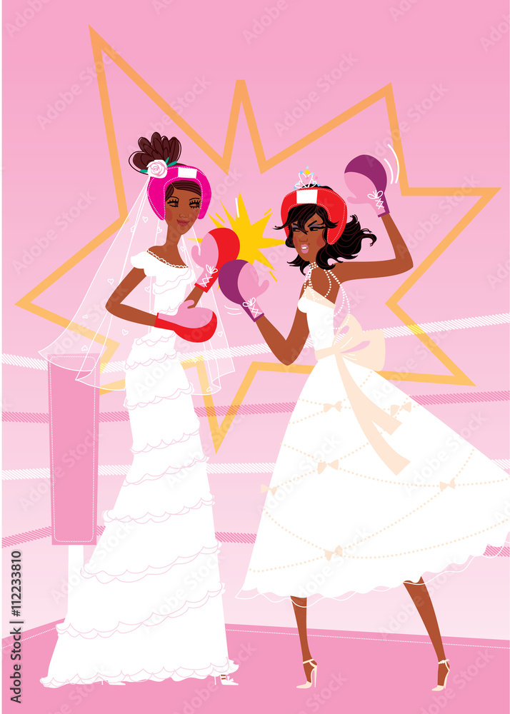 Two Brides Fighting