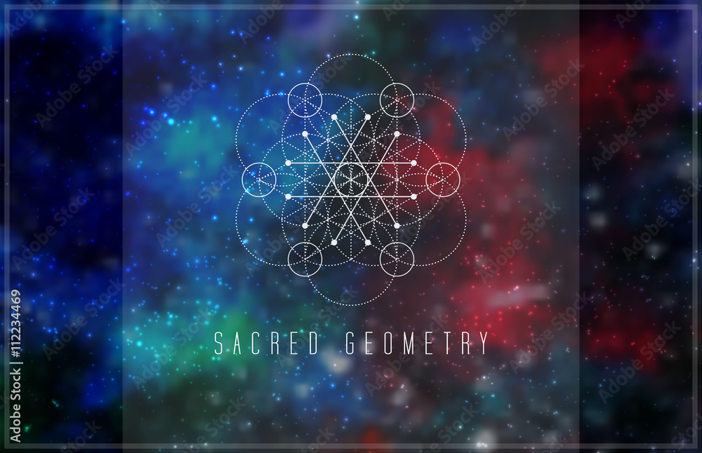 Sacred geometry vector design element. Alchemy, hipster sacred symbols ...