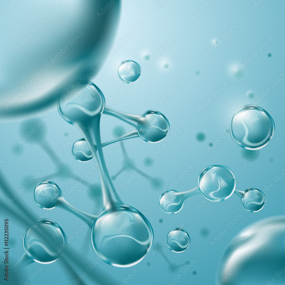 Molecules background illustration Stock Vector | Adobe Stock