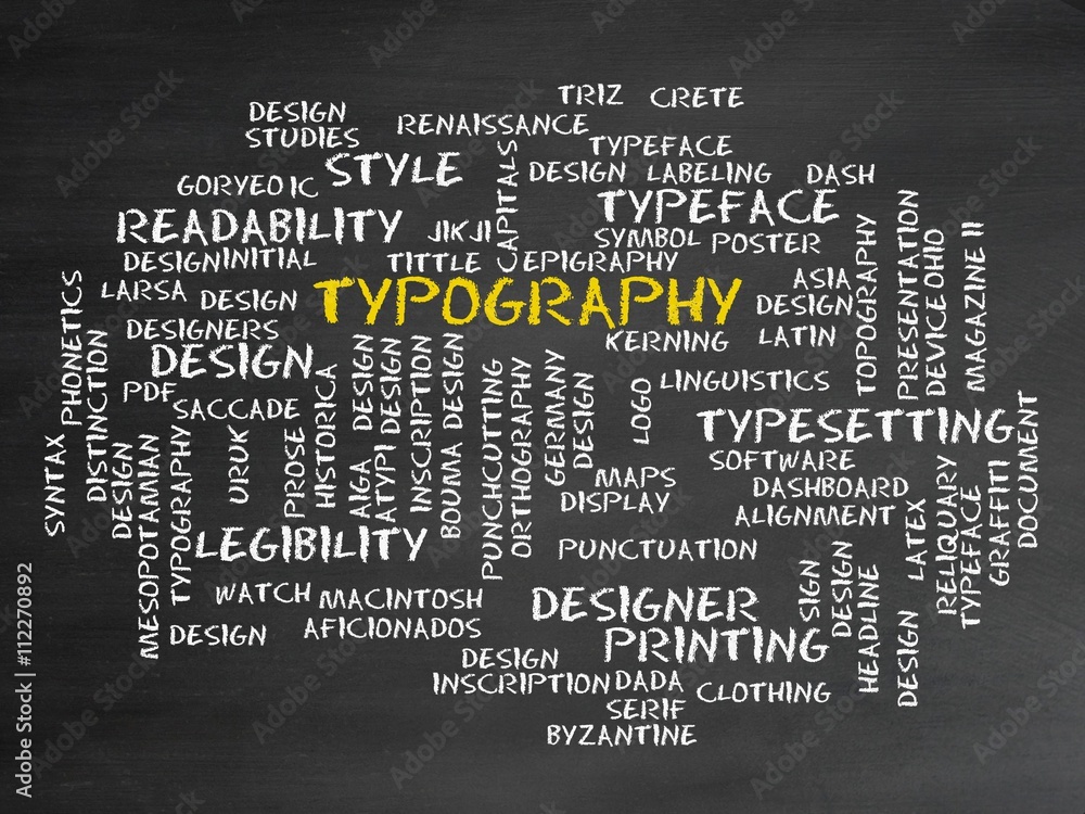 Typography Stock Illustration | Adobe Stock
