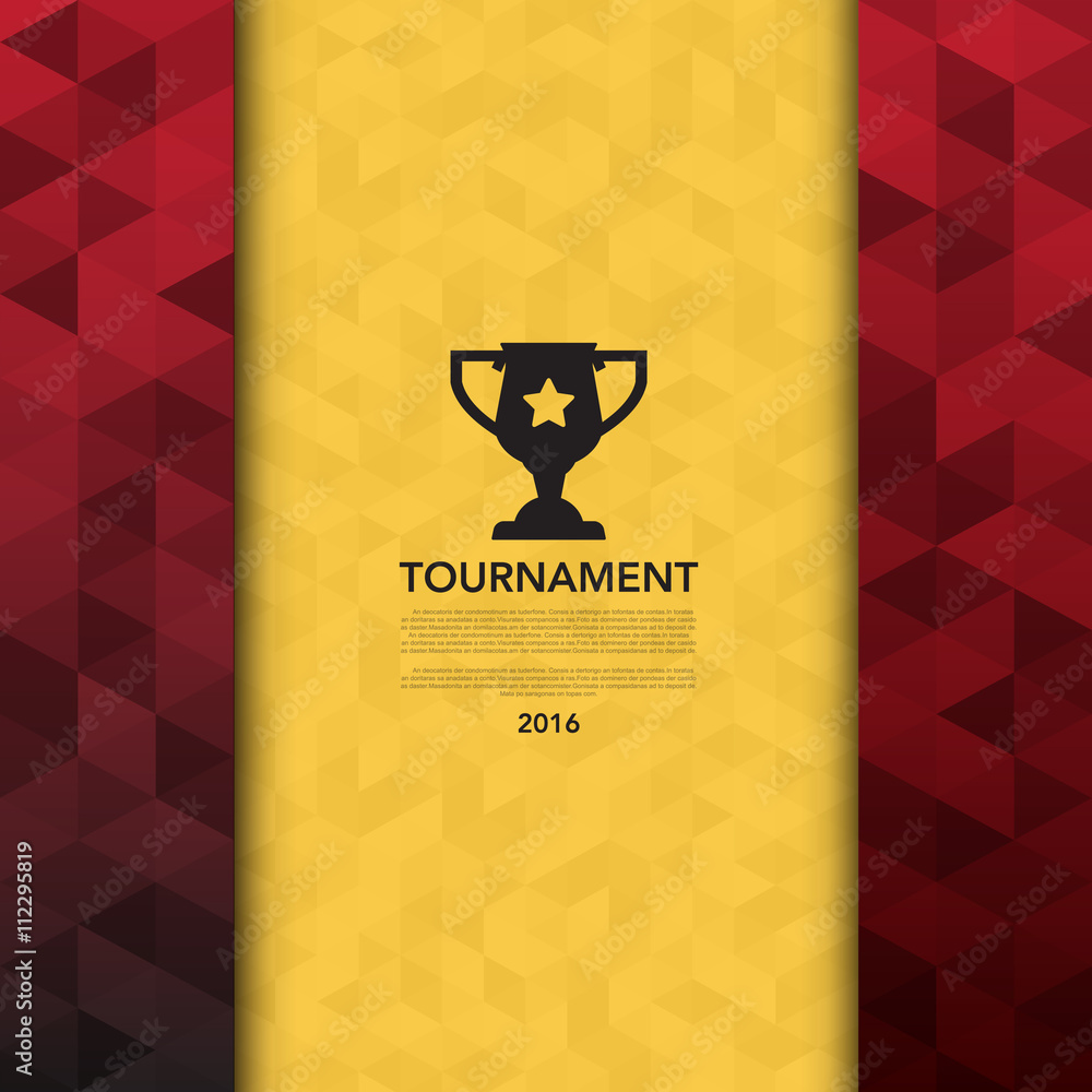 Soccer ( football ) tournament background Stock Vector | Adobe Stock