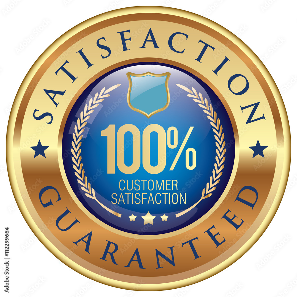 satisfaction guaranteed icon Stock Vector | Adobe Stock