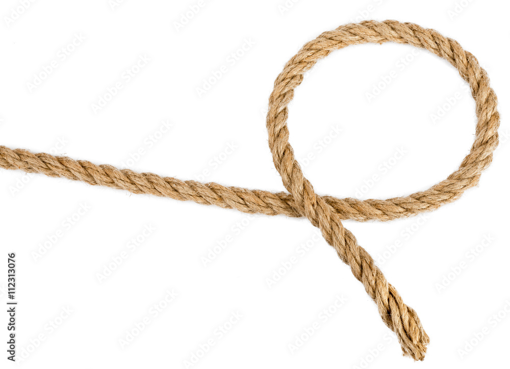 Ship rope isolated on white background Stock Photo | Adobe Stock