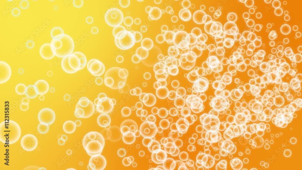 Flickering Bubbles sparkling look like orange soda Particles random ...