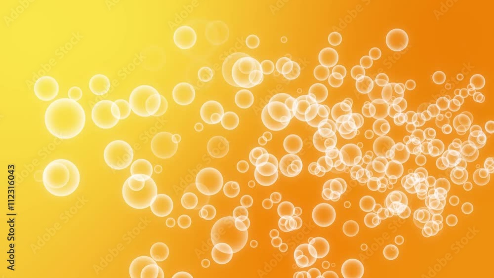 Flickering Bubbles sparkling look like orange soda Particles random ...